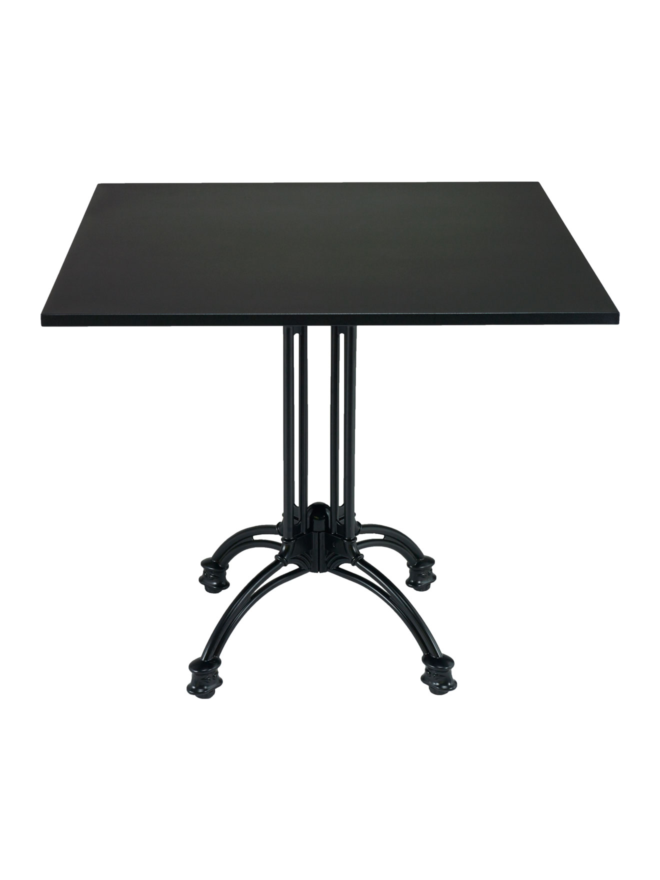 36x36 Powder Coated Black Aluminum Table Top - Sunbrite Outdoor Furniture
